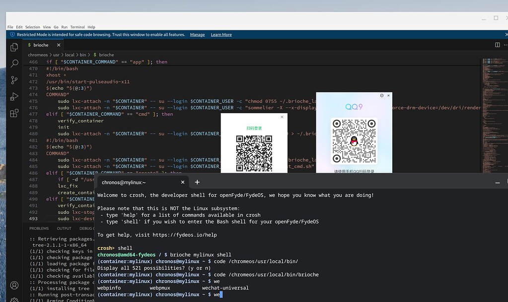 记录在fydeos上直接通过lxc容器使用linux - 开源讨论 - Community